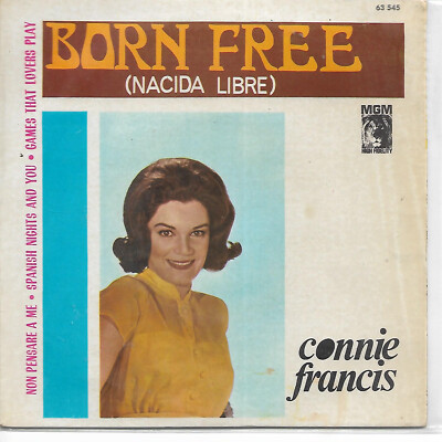 CONNIE FRANCIS EP Spain 1967 Born free +3 | eBay