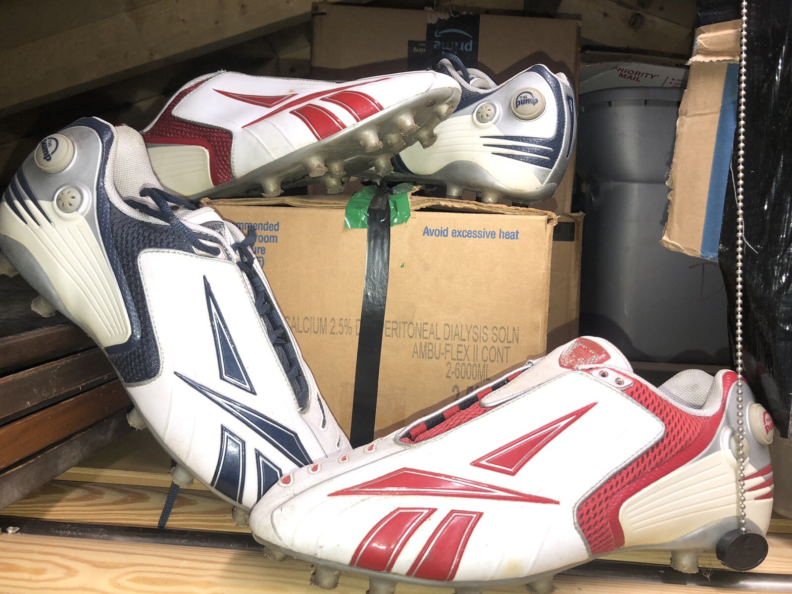 Reebok Pro Pump Burner Speed Low Football Cleats Lot Of 2 Men 12 | eBay