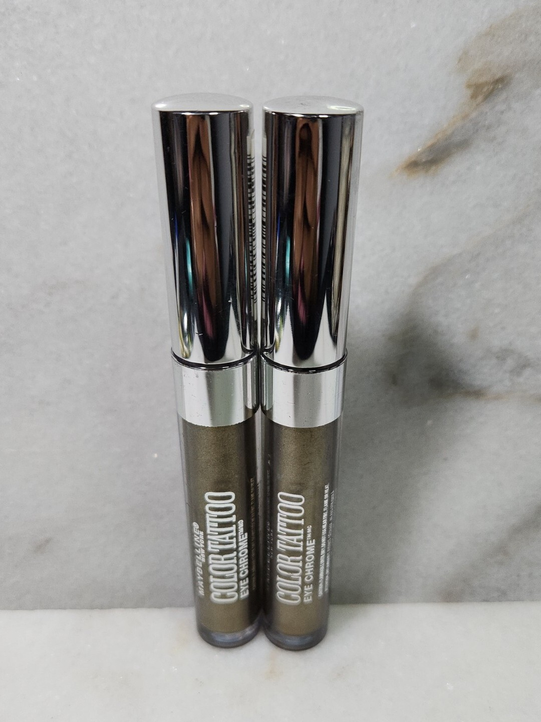 2- Maybelline Color Tattoo Eye Chrome Metallic Eyeshadow #520 Khaki ...