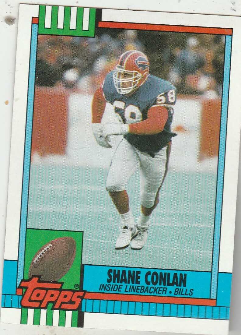 FREE SHIPPING-MINT-1990 Topps #209 Shane Conlan Buffalo Bills PLUS ...