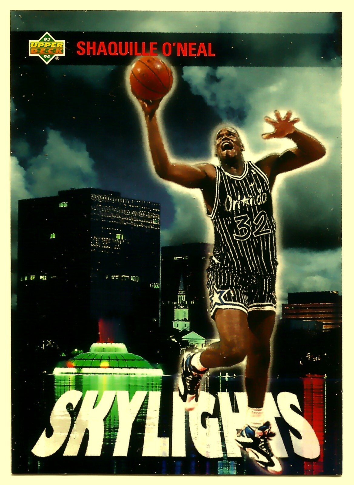 SHAQUILLE O´NEAL, ORLANDO MAGIC, SKYLIGHTS ROOKIE, 1993 UPPER DECK ...