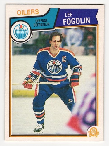 1983-84 O-Pee-Chee Lee Fogolin #26 Oilers | eBay