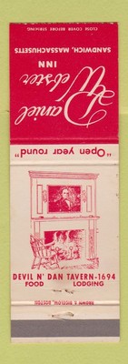 Matchbook Cover - Daniel Webster Inn Sandwich MA | eBay