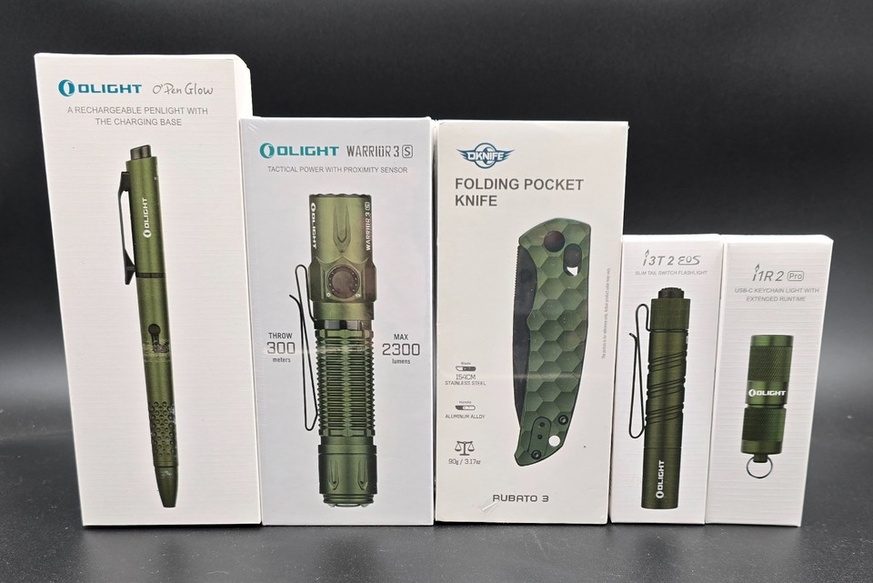 Olight ODG EDC Mega Bundle Maxpedition EDC Case + Warrior 3S & More EDC ...
