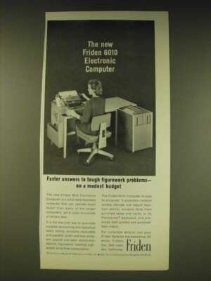 1963 Friden 6010 Electronic Computer Ad | eBay
