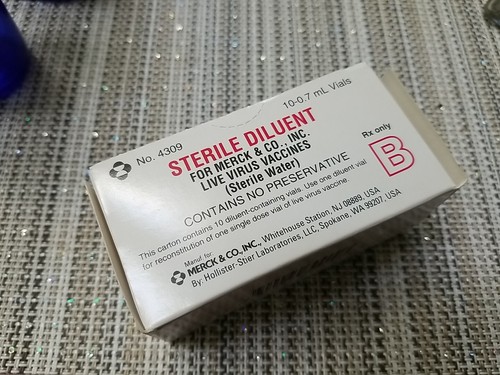 NOS Vintage Box of 10 STERILE DILUENT For Live Vaccine Merck No 4309 | eBay