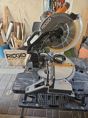 RIDGID 12 In. Dual Bevel Miter Saw With LED | eBay