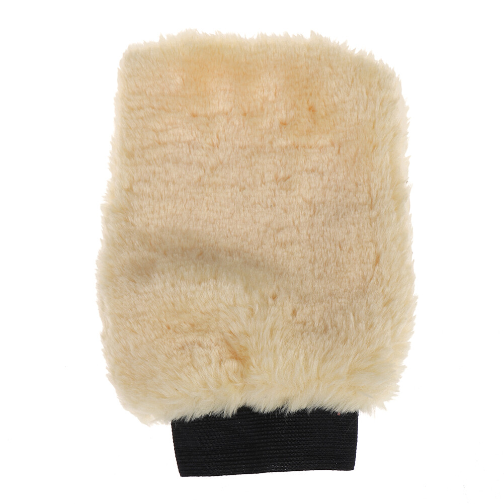 1Pc Microfiber plush car soft mitten detailing washing glove cleaning ...