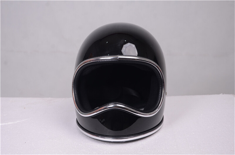 Full Face Motorcycle Helmet Retro Style Rider Small Helmet with Shield ...
