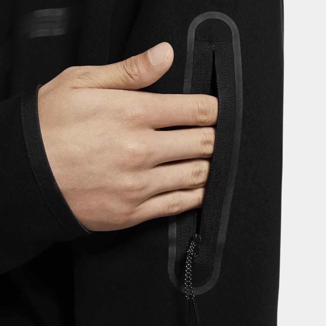 Nike Tech Fleece Full Zip Windrunner Hoodie Black CU4489 Mens Sweater ...
