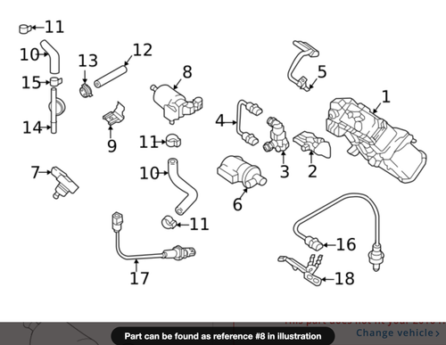 OEM 28910-2S000 VALVE-PURGE CONTROL Fedex Genuine for Genesis GV70 2022 ...