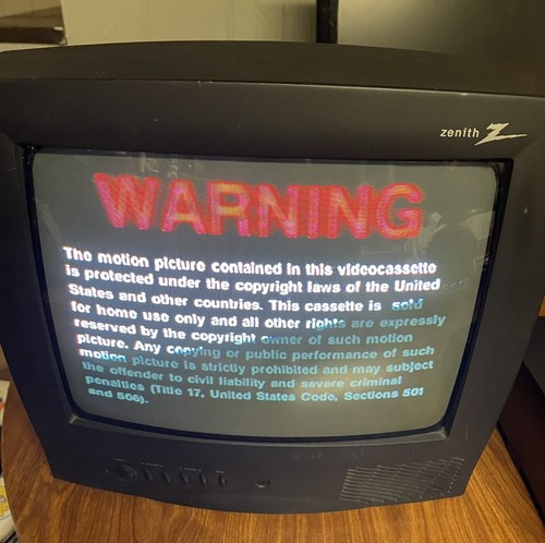 Vintage ZENITH 13" Color Television B13A02D CRT TV Tested Coax No ...