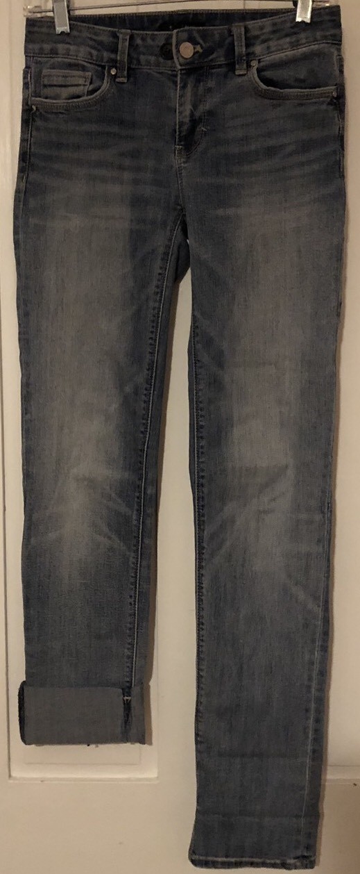 White House Black Market WHBM Slim Cuffed / Uncuffed Jeans Sz 0 R | eBay