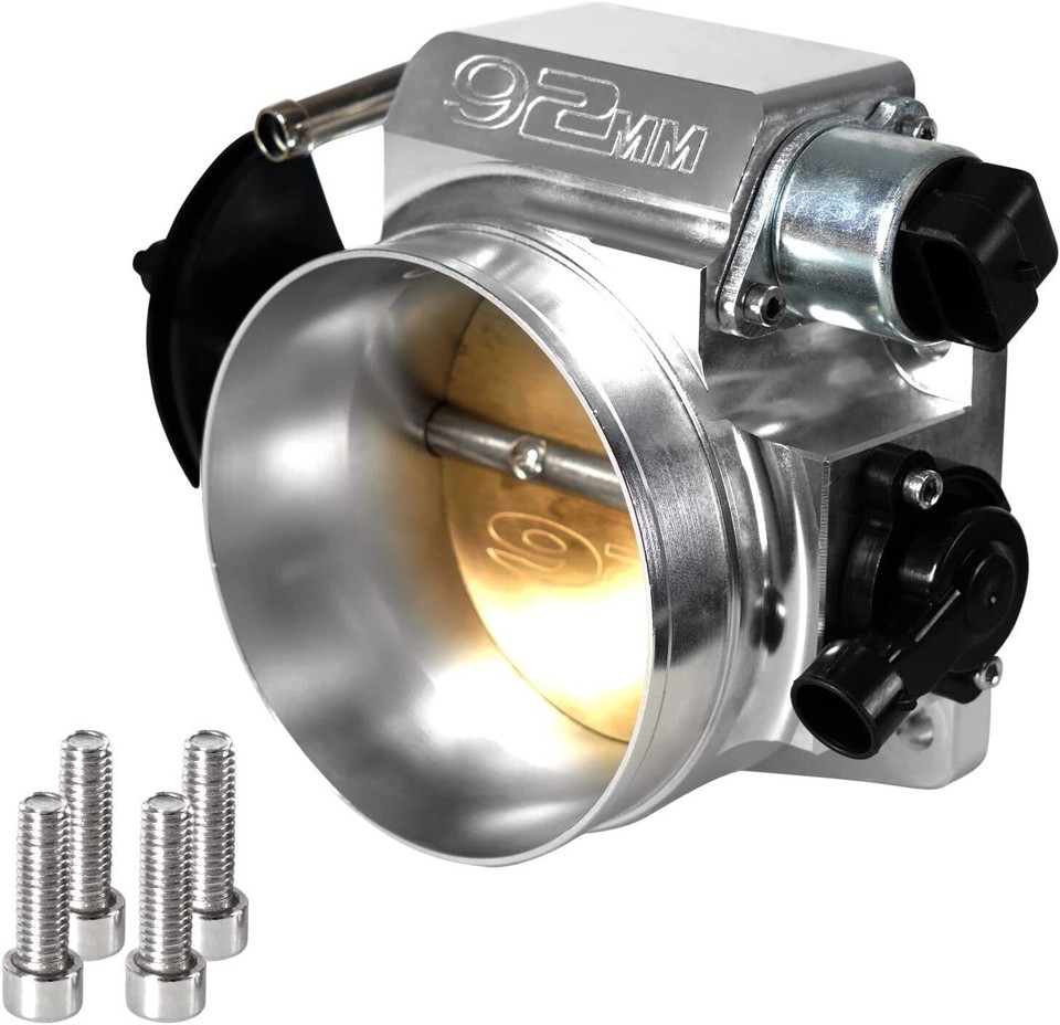 92mm Throttle body + TPS IAC Throttle Position Sensor For LSX LS LS1 ...