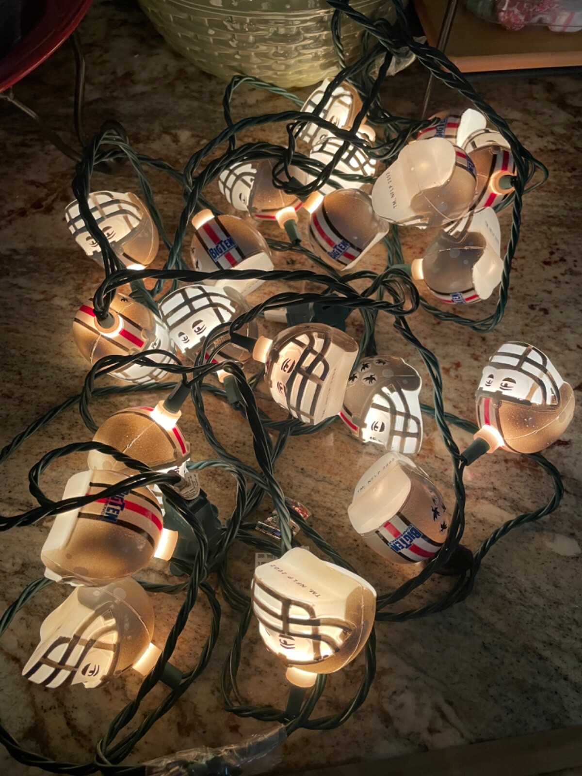 Ohio State String Lights Helmets 2002 - OSU Buckeyes Party - 2 Sets of ...