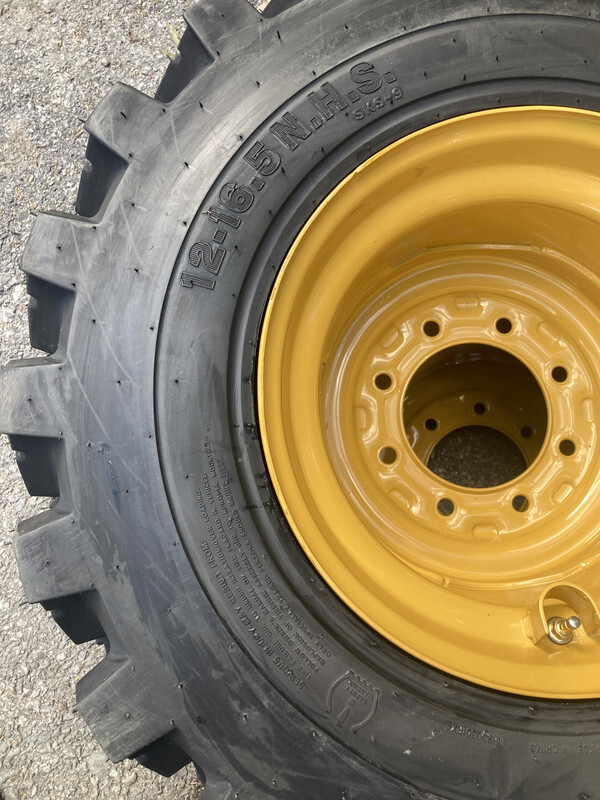 4 HD 12-16.5 Skid Steer Tires/Wheels/Rims for CAT -12X16.5- Forerunner ...