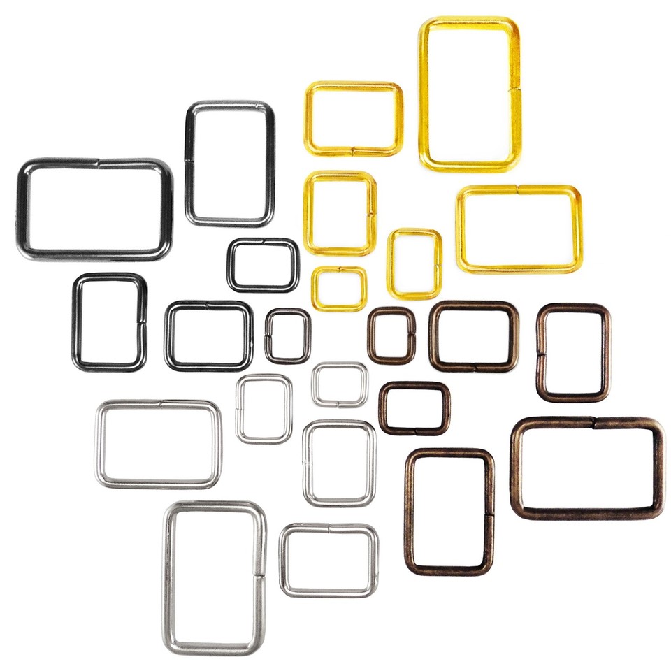 Rectangle Metal Loops D rings webbing Non-Welded Durable Fasteners ...