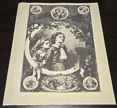 Christmas Drawings Of Thomas Nast 1970 Print Santa Claus 11 x 14 | eBay