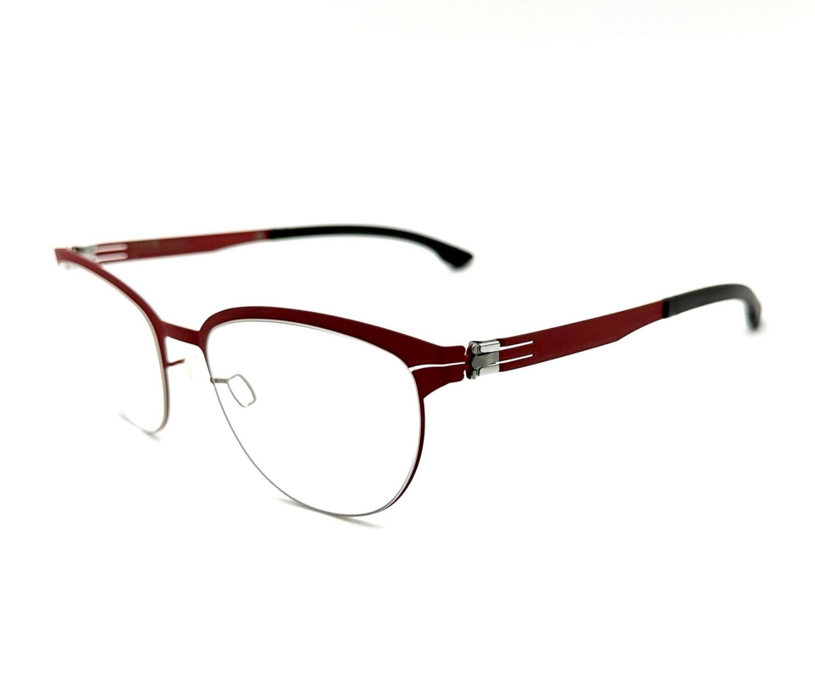 ic! Berlin The Ingenue Eyeglasses Carmine Red/Nougat / RX-Clear Lens ...