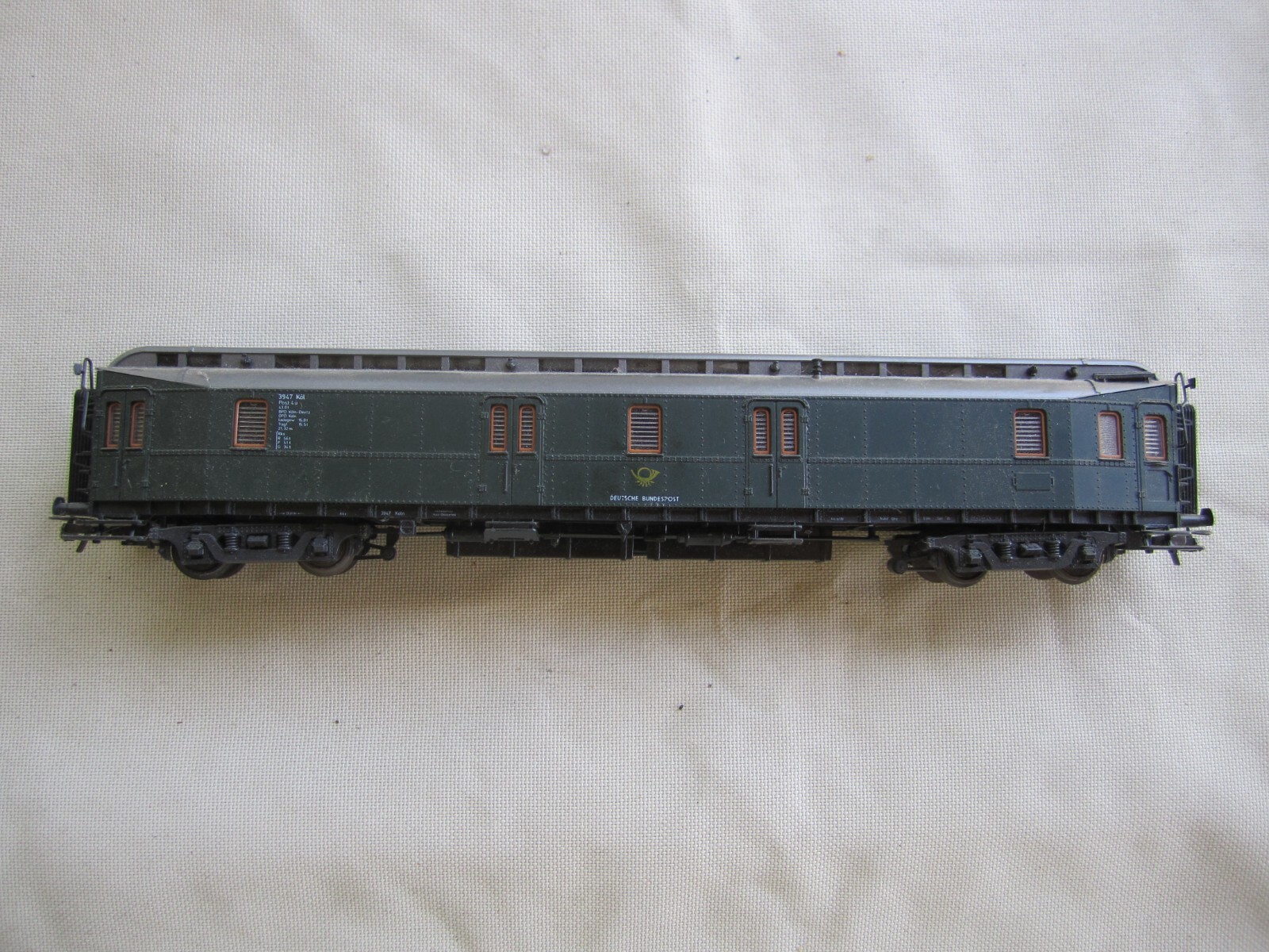 ROCO HO SCALE DEUTSCH BUNDESPOST PACKAGE-MAIL CAR | eBay