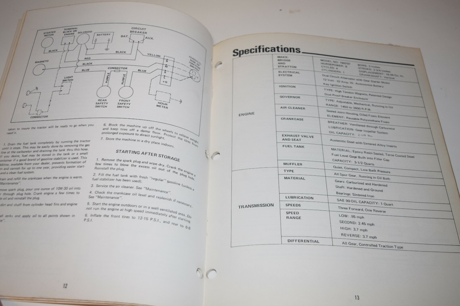 Simplicity System 3008 8 H.P. Front Engine Rider Operator's Manual | eBay