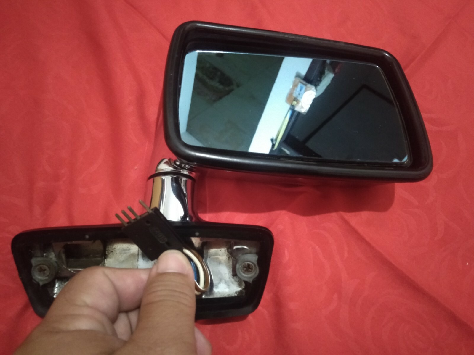 NOS GENUINE BMW E3 E9 E21 Electric Side Mirror with SOME IMPERFECTIONS ...