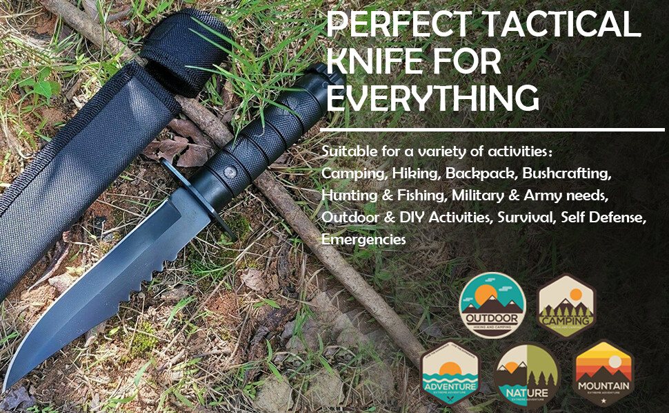 11" K-Bar Style Combat Knife & Sheath Military Army Tactical Hunting ...