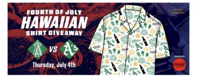 Oakland A’s Athletics SGA Aloha Hawaiian Shirt XL Coca Cola White ...