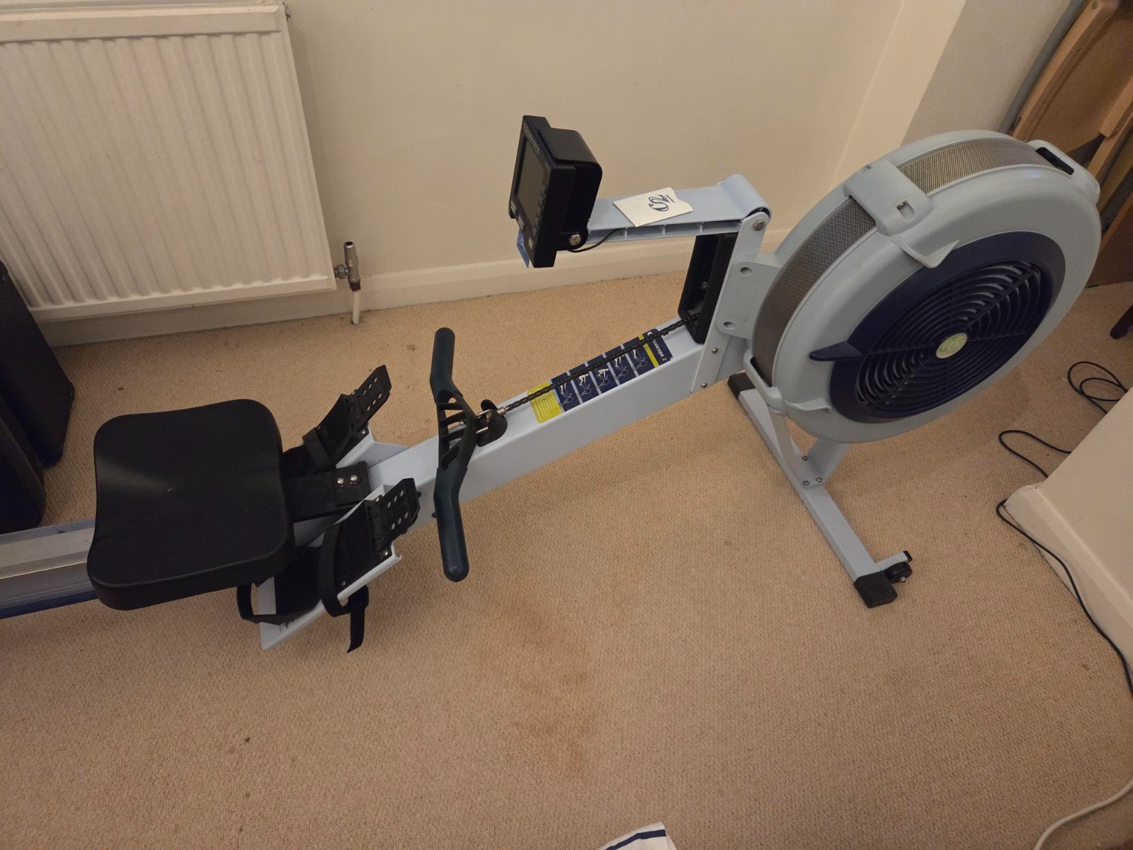 concept 2 rowing machine pm3 - grey, good condition | eBay UK