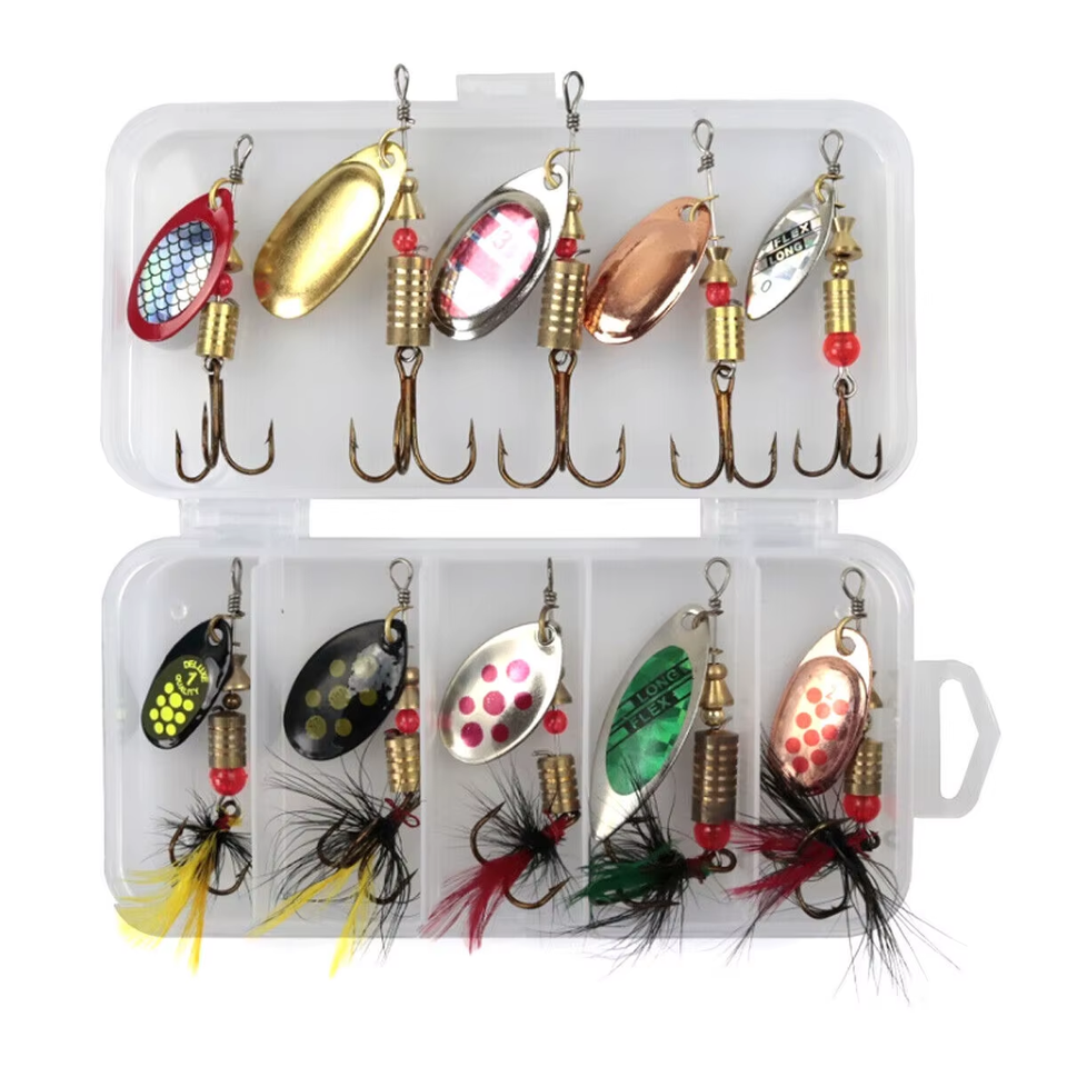 Metal Spoon Spinner Lure 2 to 8G 3.5G 10Pcs/Lot Spoonbait Crankbaits ...