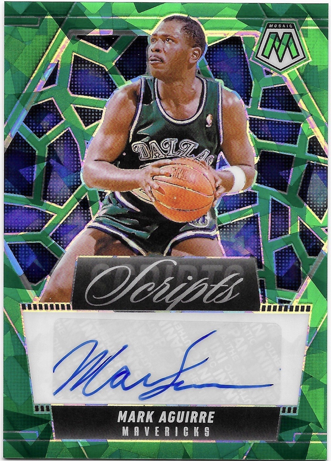 2024-25 Panini Mosaic - Scripts Mark Aguirre, Mark Aguirre #MS-MAD ...