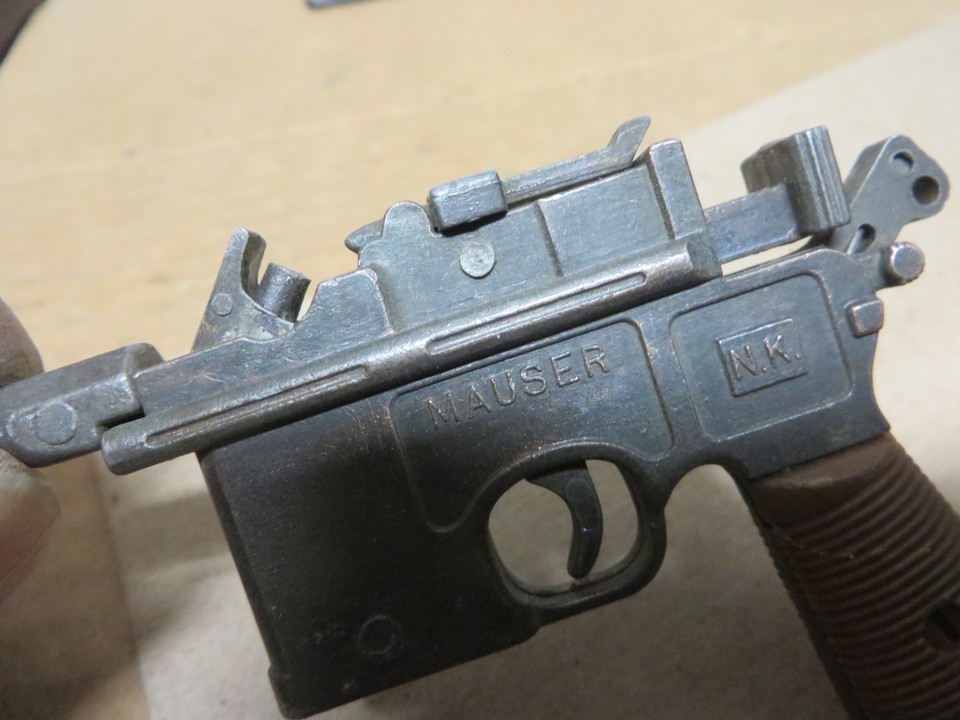 TOY CAP GUN, MINIATURE MAUSER NK HONG KONG METAL OPERATES | eBay UK