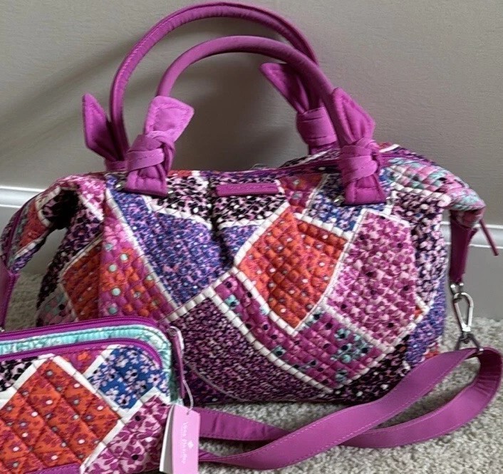 Vera Bradley modern medley bag & cosmetic - $132 | eBay