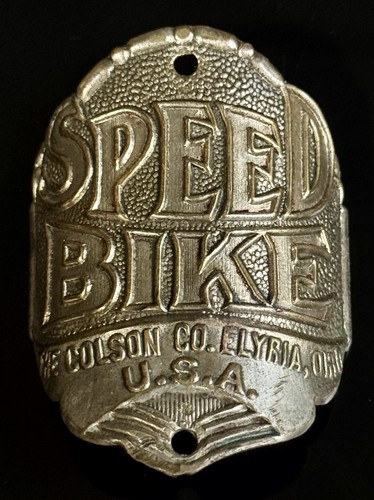 Colson Wood Rim Era Speed Bike Special HEAD BADG Tag Emblem Rare VTG ...