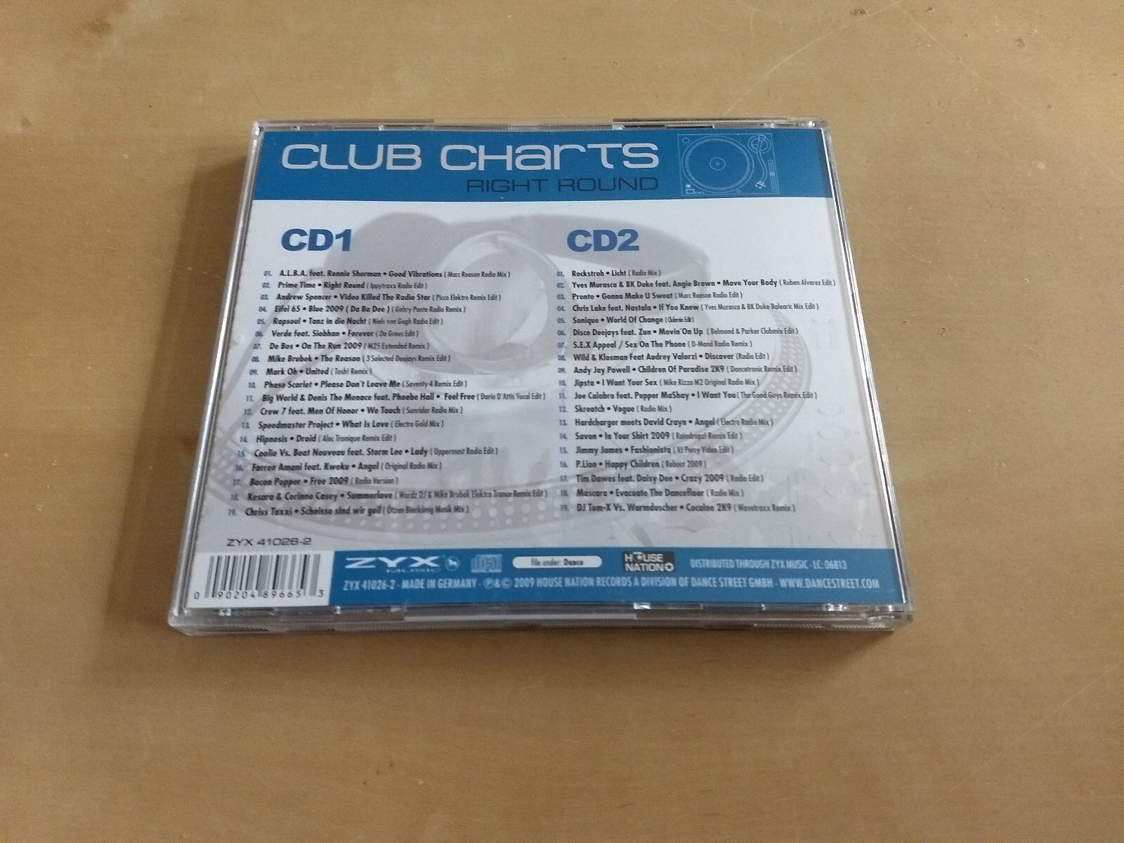 Club Charts (Right Round) 2009 2xCD Compilation Italodance Techno House ...