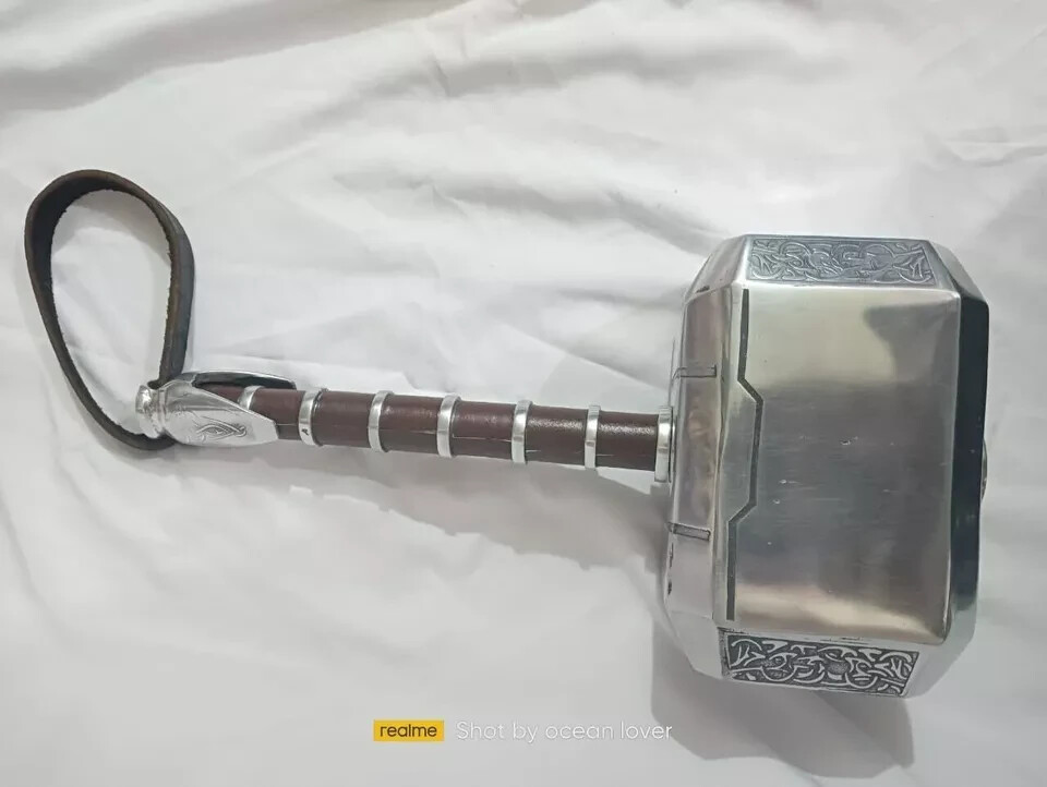 Thor's Metal Hammer Endgame Toys Cosplay Prop Collectibles Marvel ...