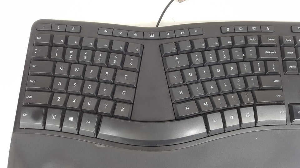 Microsoft Ergonomic Wired Keyboard Model 1878 - Tested | eBay
