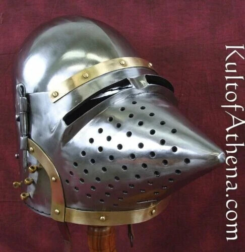Medieval Pig Face Bascinet Helmet – Antique-Style Functional Armor ...