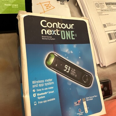 Contour Next One Bluetooth Glucose Wireless Meter 10 Test Strips ...