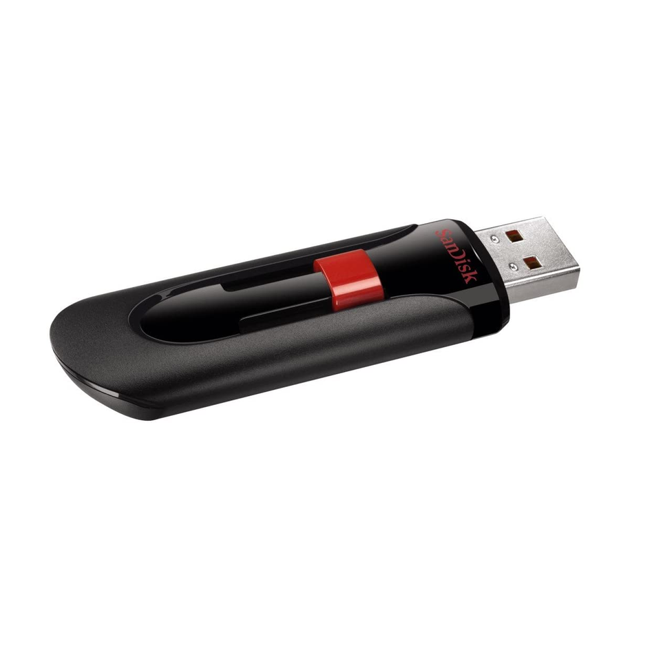 SanDisk CRUZER GLIDE USB Flash Drive, Black & Red, SDCZ60-256G-B35 Con ...