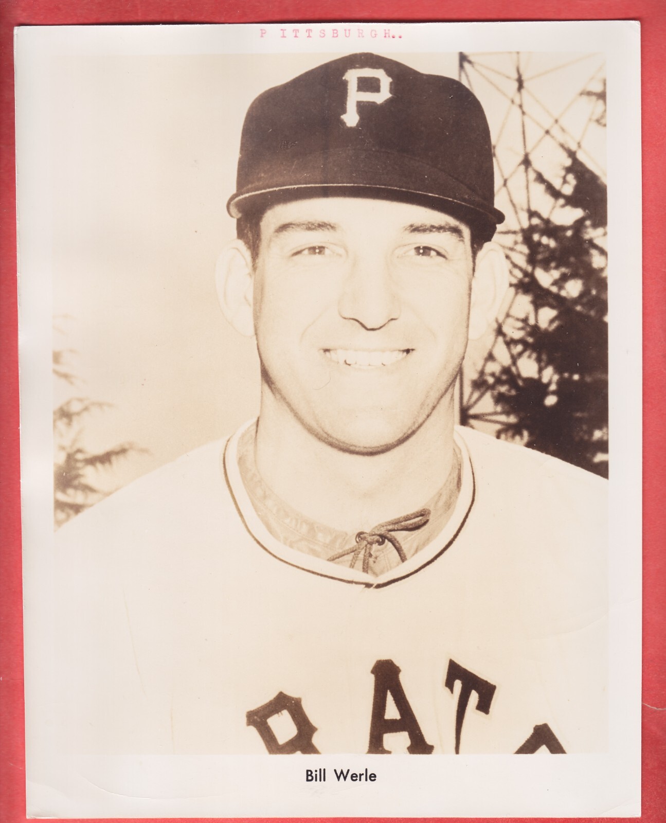 1949 PITTSBURGH PIRATES 8 x 10 TEAM ISSUE GLOSSY BILL WERLE ROOKIE | eBay