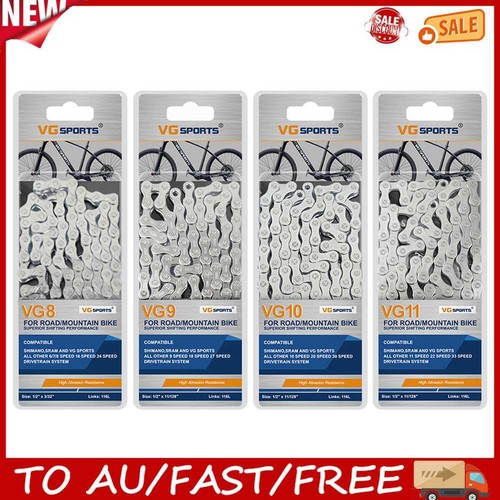 VG Sports Bicycle Chain Steel 116 Links 9s/10s/11s MTB Bike Road ...