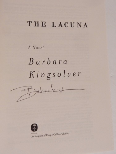 FLAT SIGNED by Barbara Kingsolver; THE LACUNA; 1990 1st Edition, 1st ...
