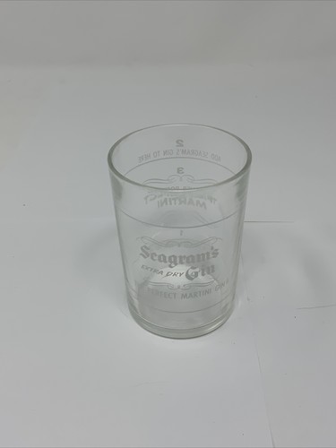 Vintage Seagram's Extra Dry Gin Shot Glass Perfect Martini Measuring ...