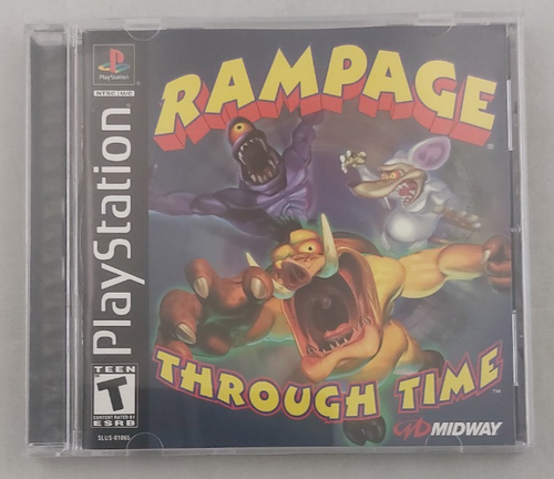 Rampage Through Time (Sony PlayStation 1, PS1 2000) CIB / Complete ...