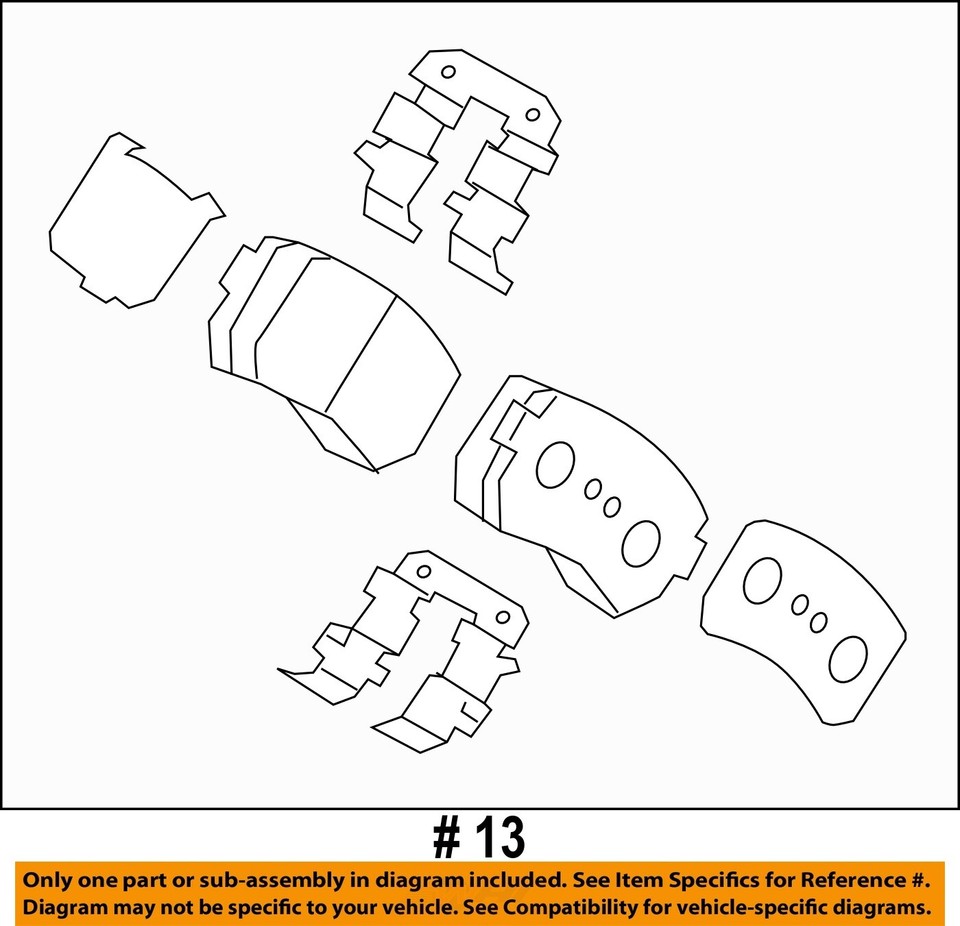 KIA OEM 16-18 Sportage Brake-Rear Pads 58302D3A00 | eBay