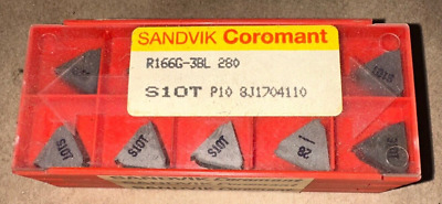 Sandvik 10pc Carbide Inserts S10T R166G-38L 280 | eBay