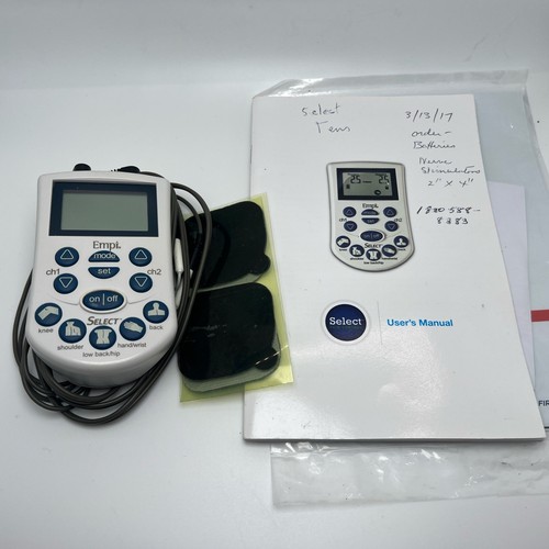 EMPI Select T.E.N.S. Kit Device Pain Manage System 1.5 Tens and ...