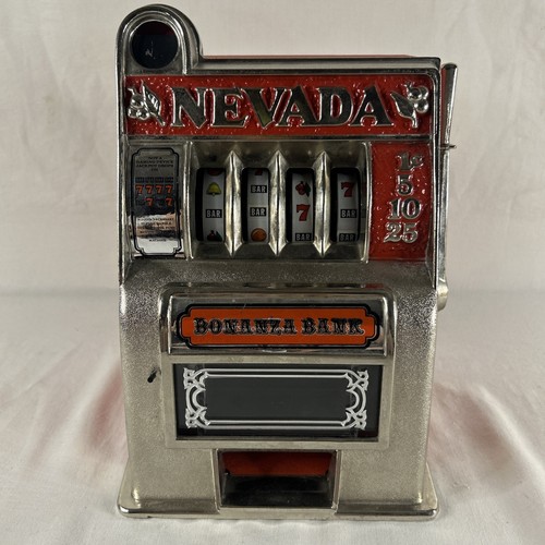 Vintage Metal Las Vegas Nevada Mini Slot Machine Toy Gambling Bank | eBay