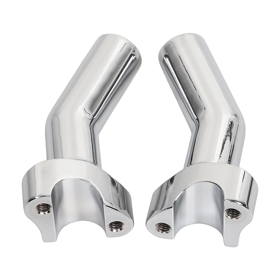 Chrome Pullback 4" Handlebar Risers Top Clamp For Harley Road Glide ...